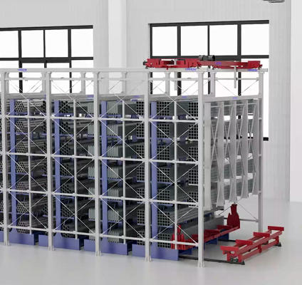 Ceiling-mounted smart section bar stereoscopic steel pipe storage ...